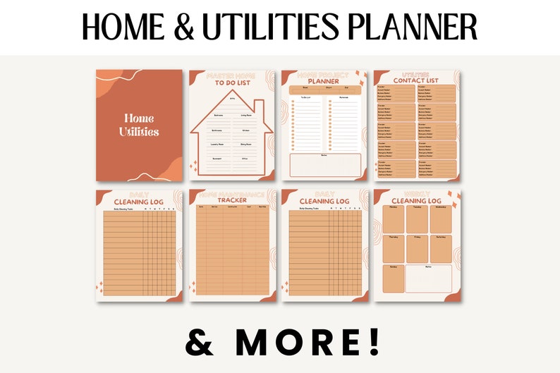 Home Management Printables | Home Management Tracker | Printable Home ...