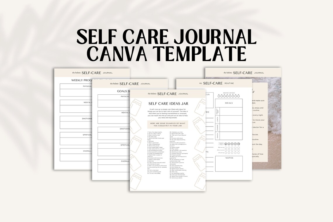 Self Care Journals Template Self Care Journal Template Self Care ...