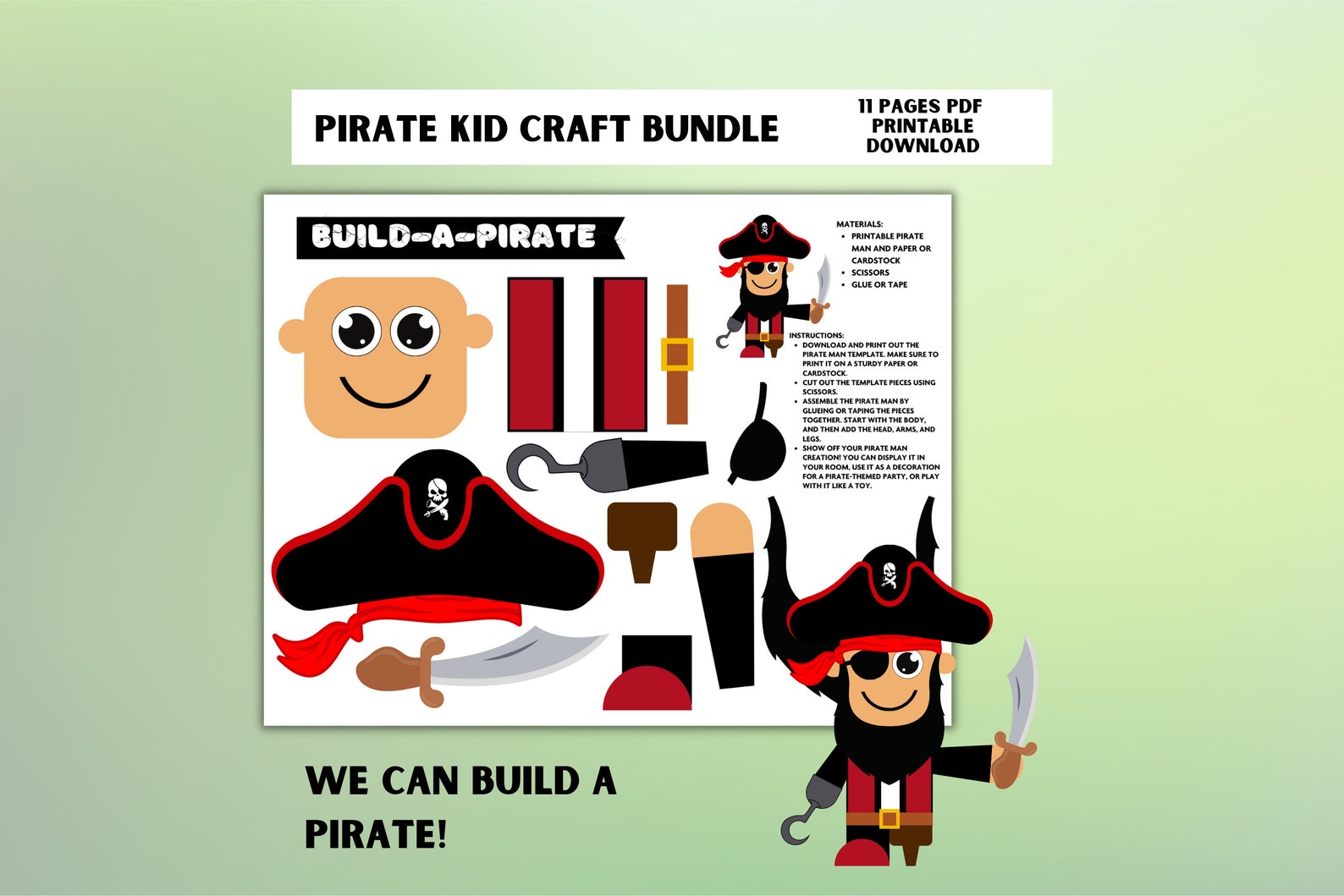 Pirate Printable Pirate Printable Activities Printable Crafts for Kids ...