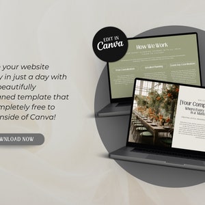 Website Templates Event Planner | Canva Event Website Template | Event ...