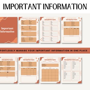 Home Management Printables | Home Management Tracker | Printable Home ...