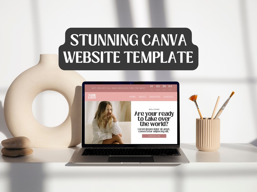Canva Website Templates | Canva Website | Landing Page Template Canva ...