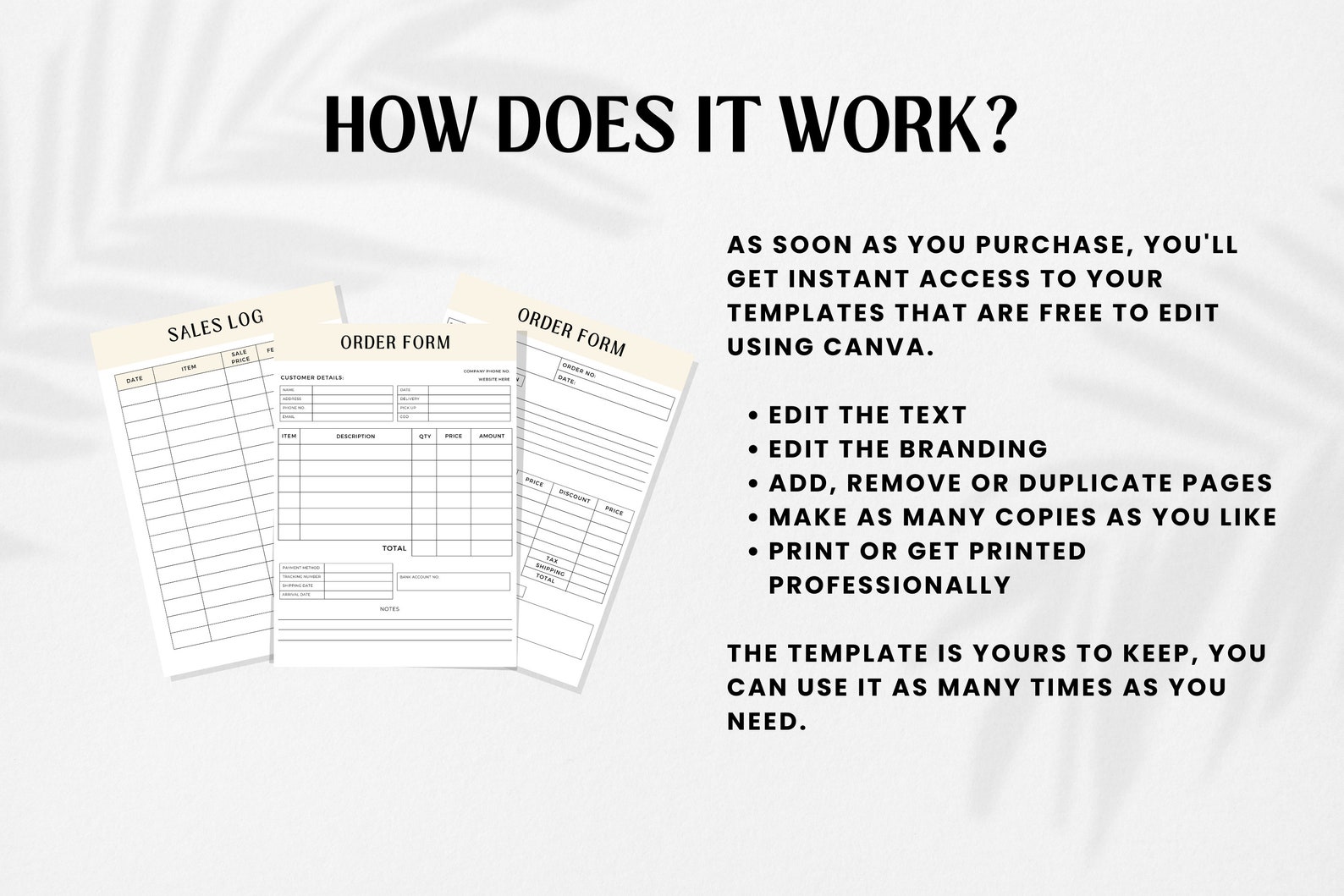Order Form Template | Simple Order Form Template | Order Form Template ...