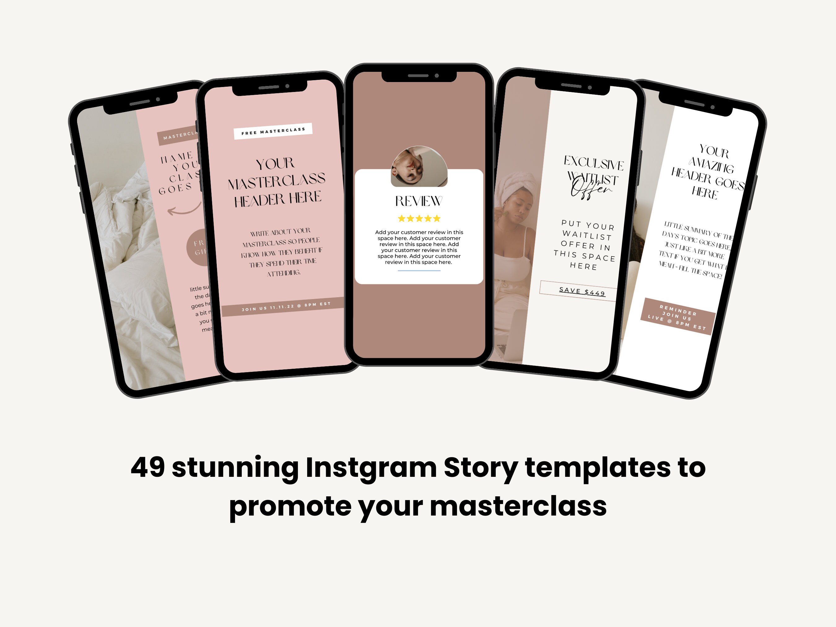 Pink Canva Template Bundle | Masterclass Template | Course Slide Deck ...