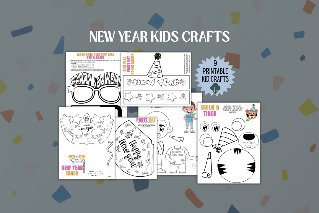 News Years Crafts | New Years Craft Kids | New Years Activity | New ...