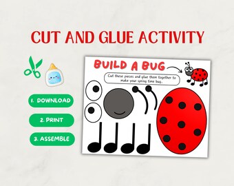 Cut and Glue | Preschool Worksheet | Preschool Activity | Cut and Paste ...
