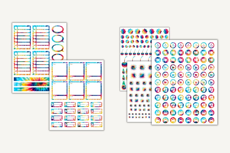 Printable Planner Sticker Sheet Printable Planner Stickers Bundle ...