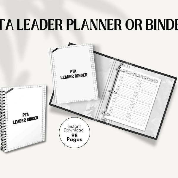 Pta Binder - Etsy