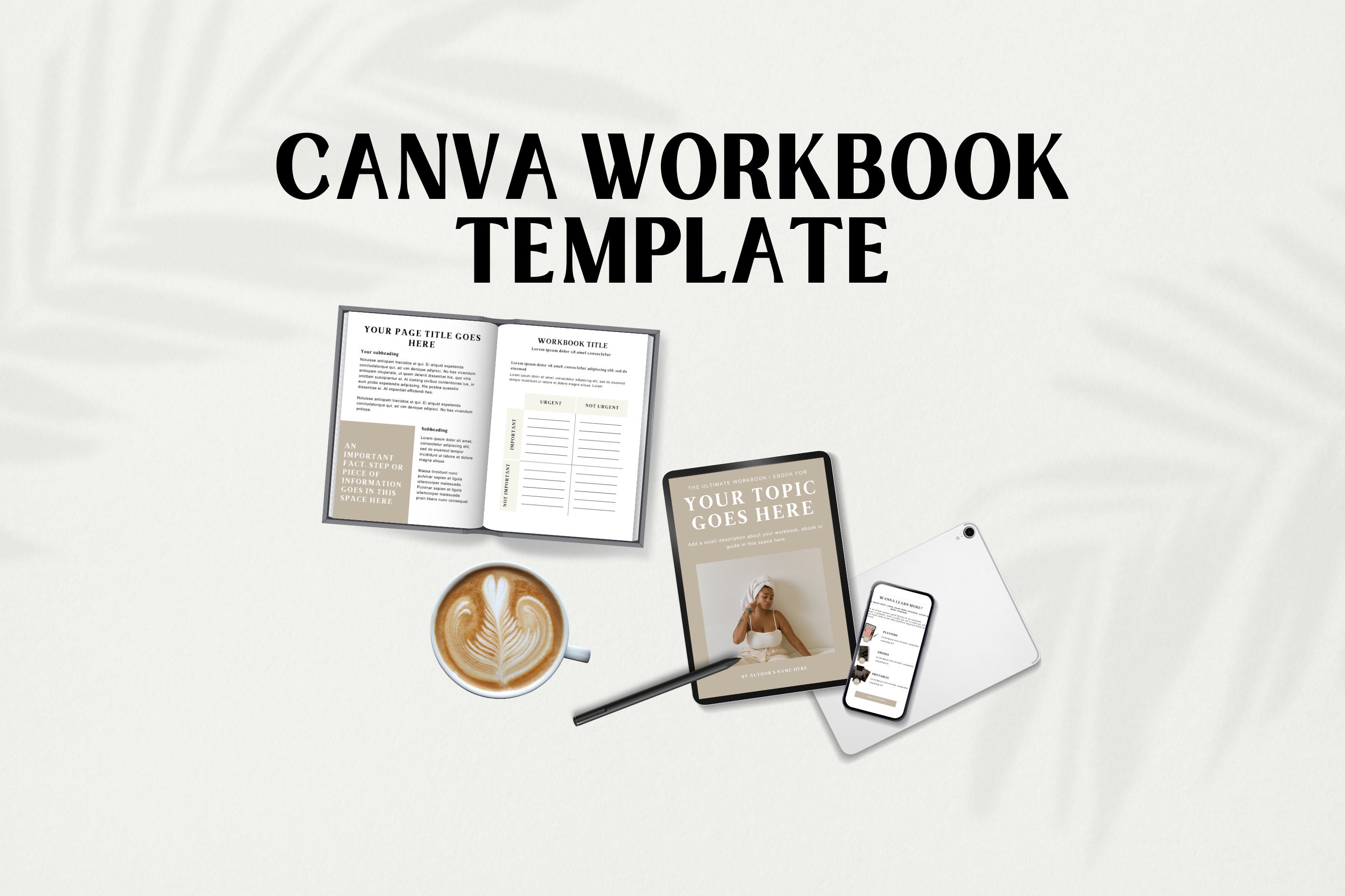 Workbook Canva Template Coach | Coaching Workbook Template | Workbook ...