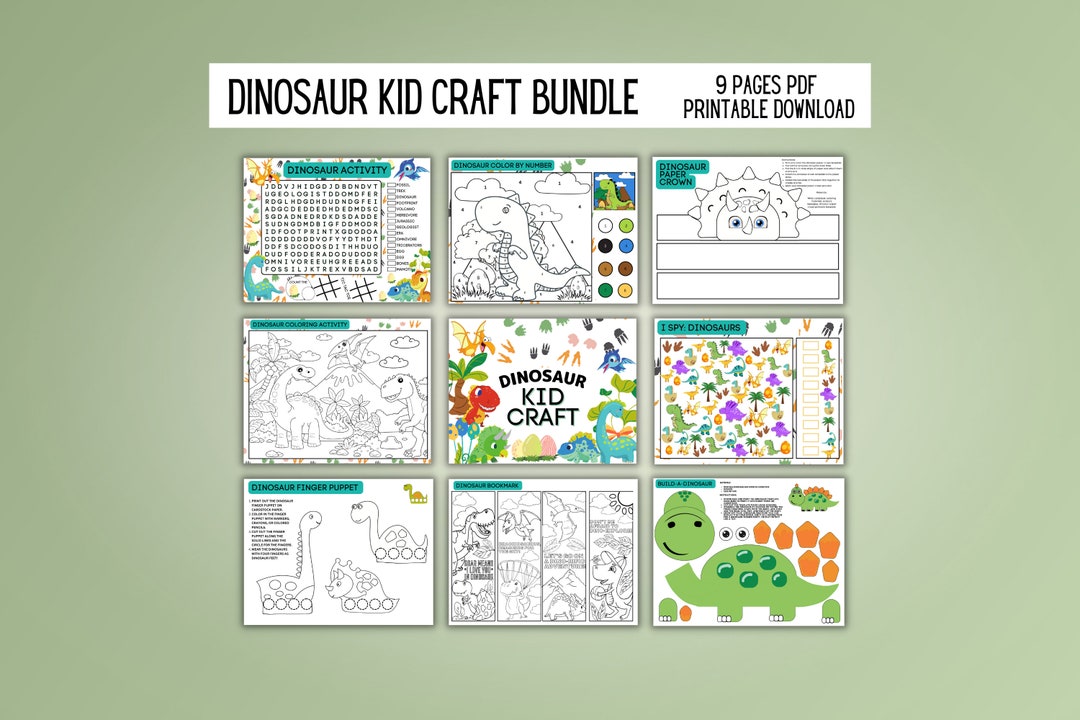Dinosaur Craft for Kids | Dinosaur Craft Printable | Dinosaur Printable ...