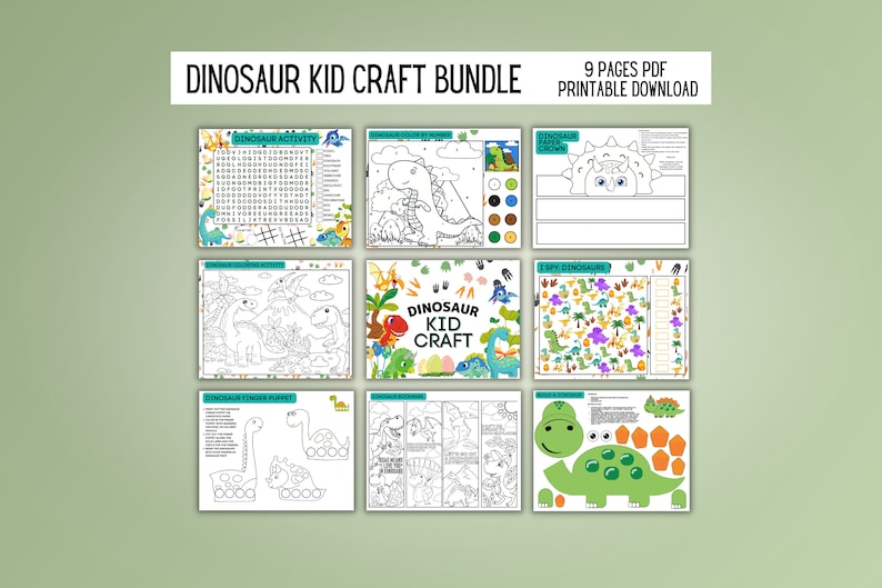 Dinosaur Craft for Kids | Dinosaur Craft Printable | Dinosaur Printable ...