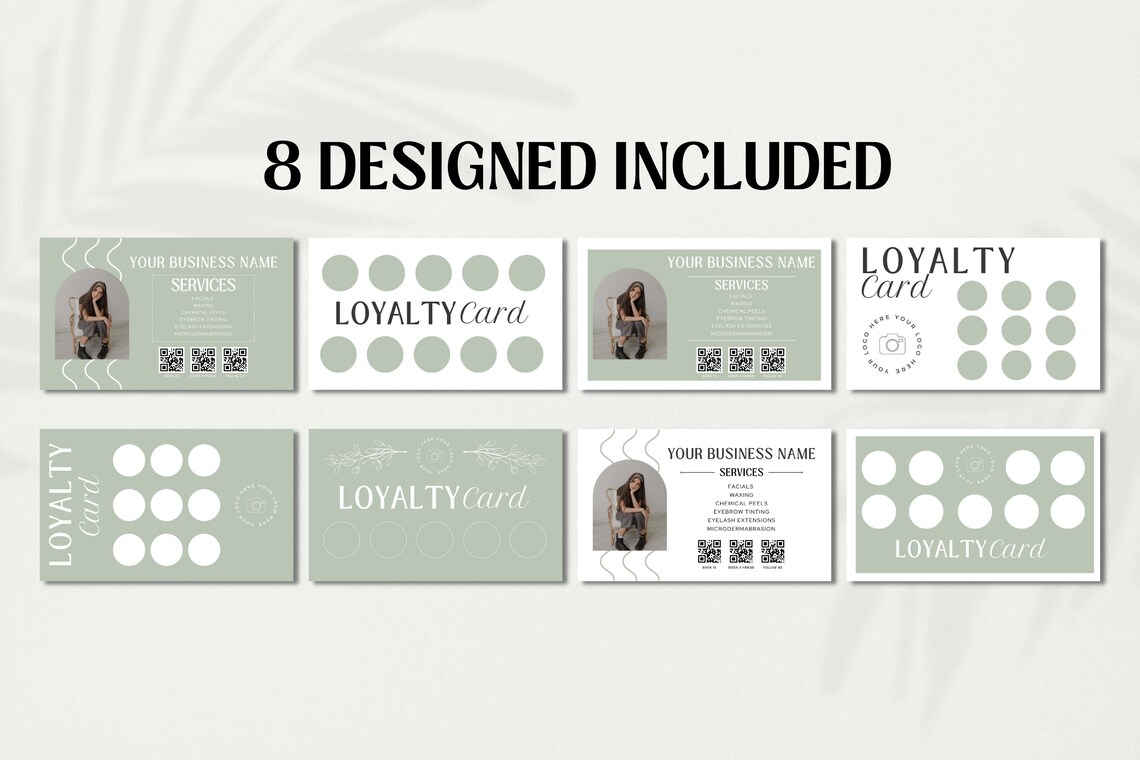 Loyalty Card Template Editable Loyalty Card Custom Loyalty Cards ...