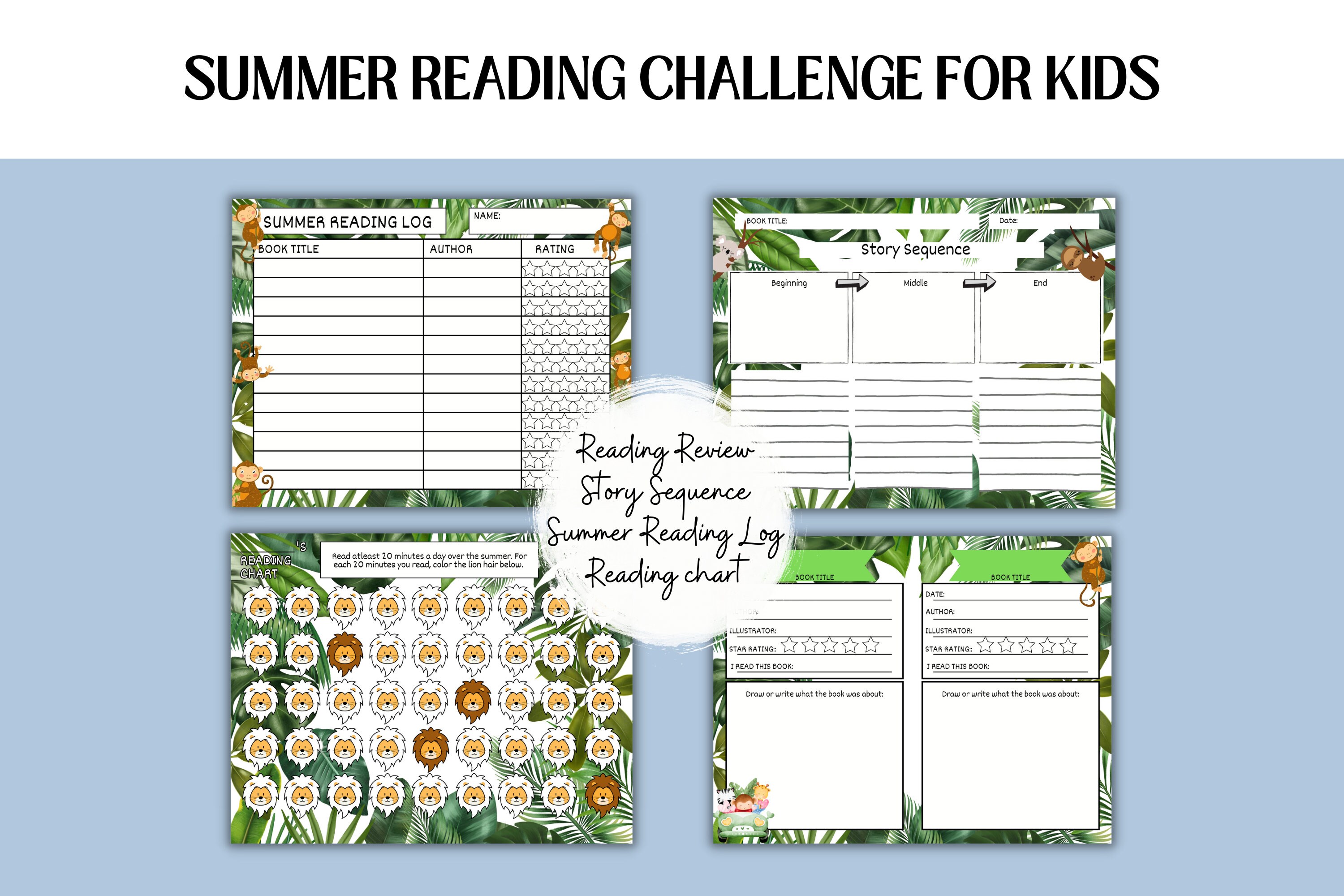 Reading Challenge Reading Challenge Printable Summer Reading Challenge ...