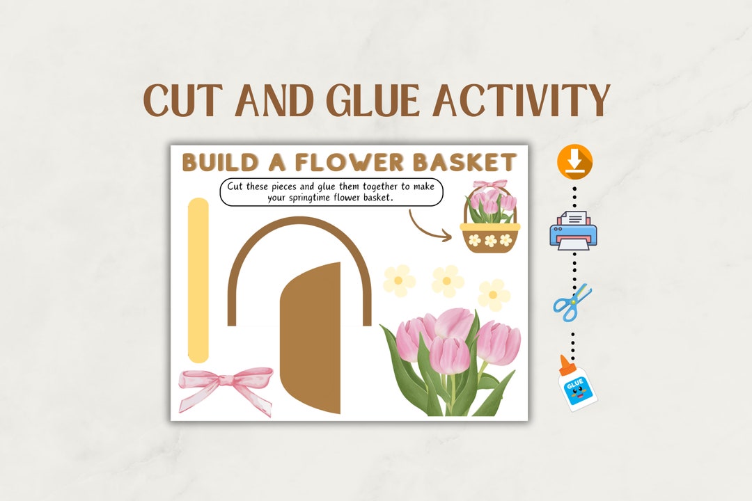 Cut and Glue | Preschool Worksheet | Preschool Activity | Cut and Paste ...