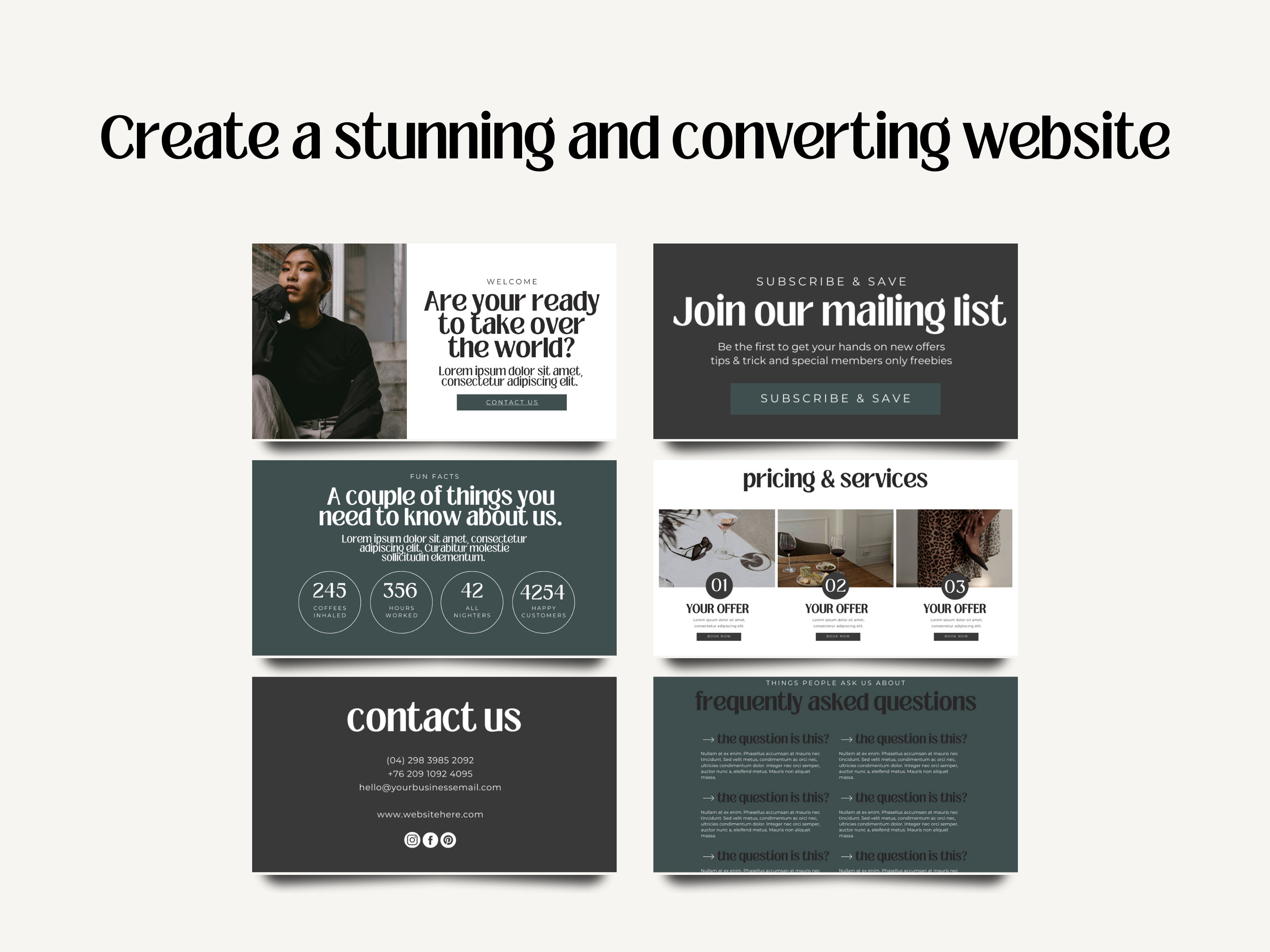 Canva Website Templates | Canva Website | Landing Page Template Canva ...