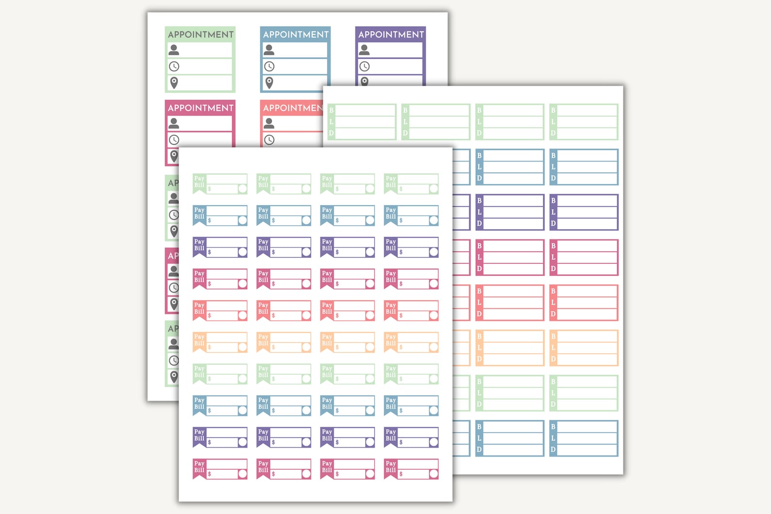 Planner Stickers Printable Planner Icon Stickers Printable Stickers ...