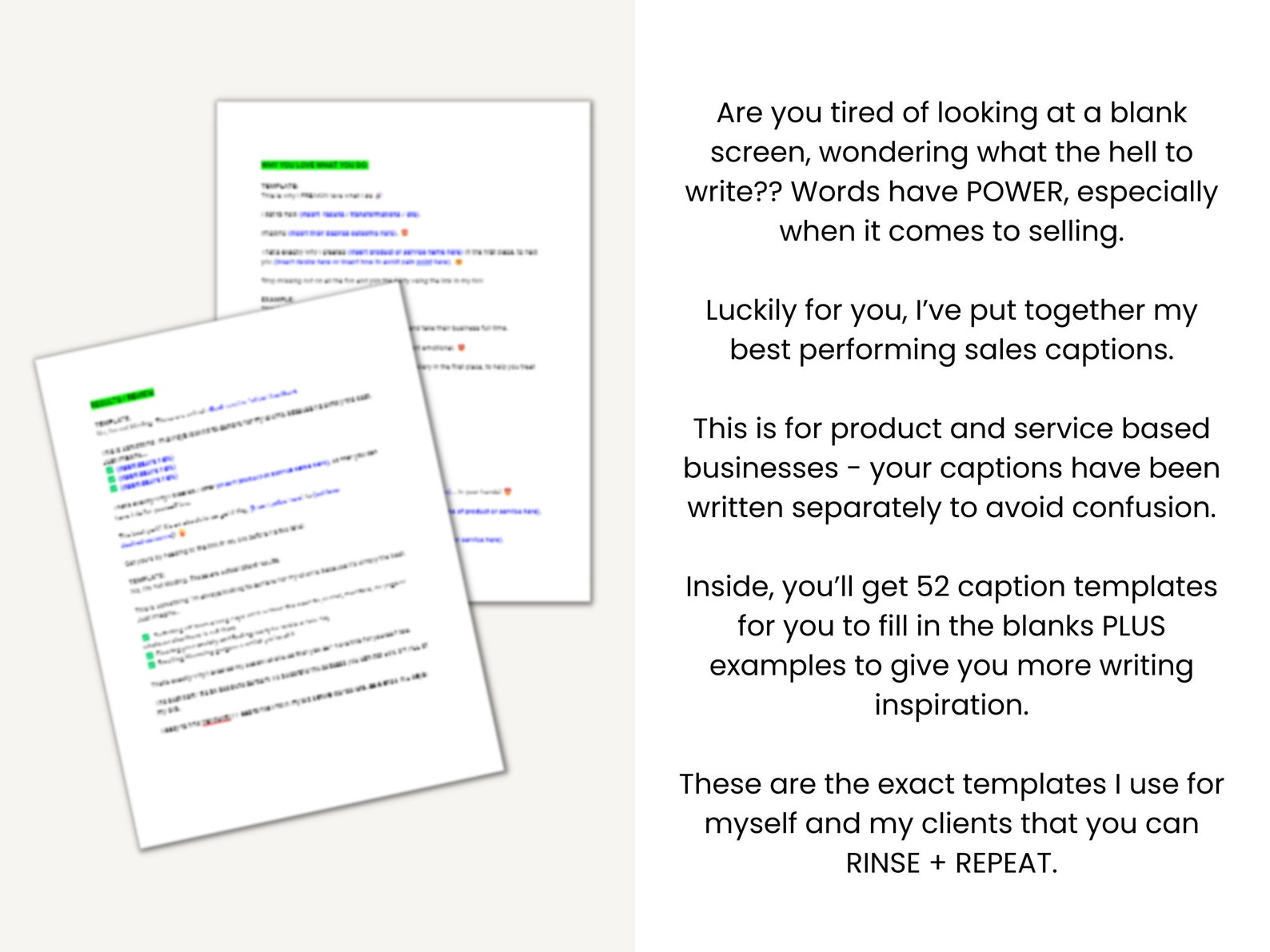 Sales Captions for Instagram | Caption Template | Instagram Caption ...