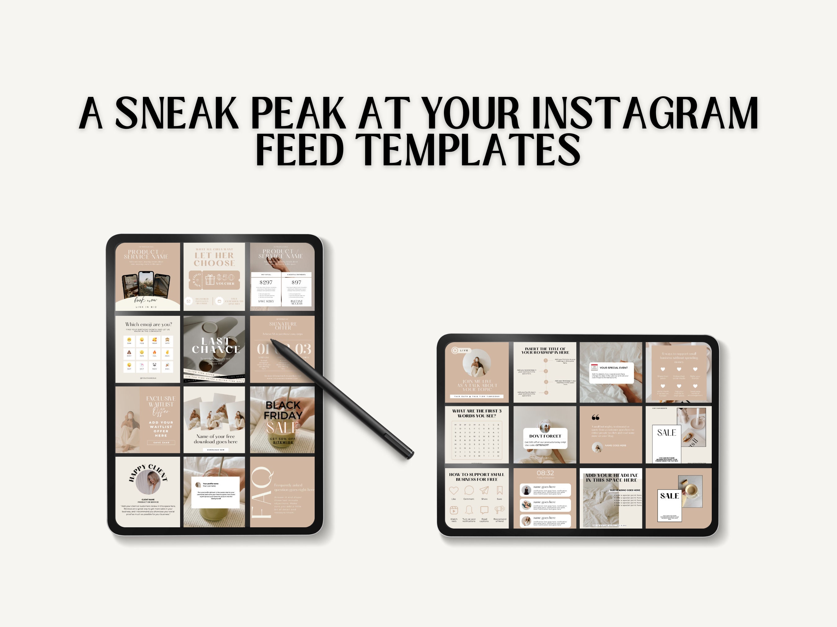 Instagram Bundle Kit | Instagram Templates Bundle | Instagram Post ...