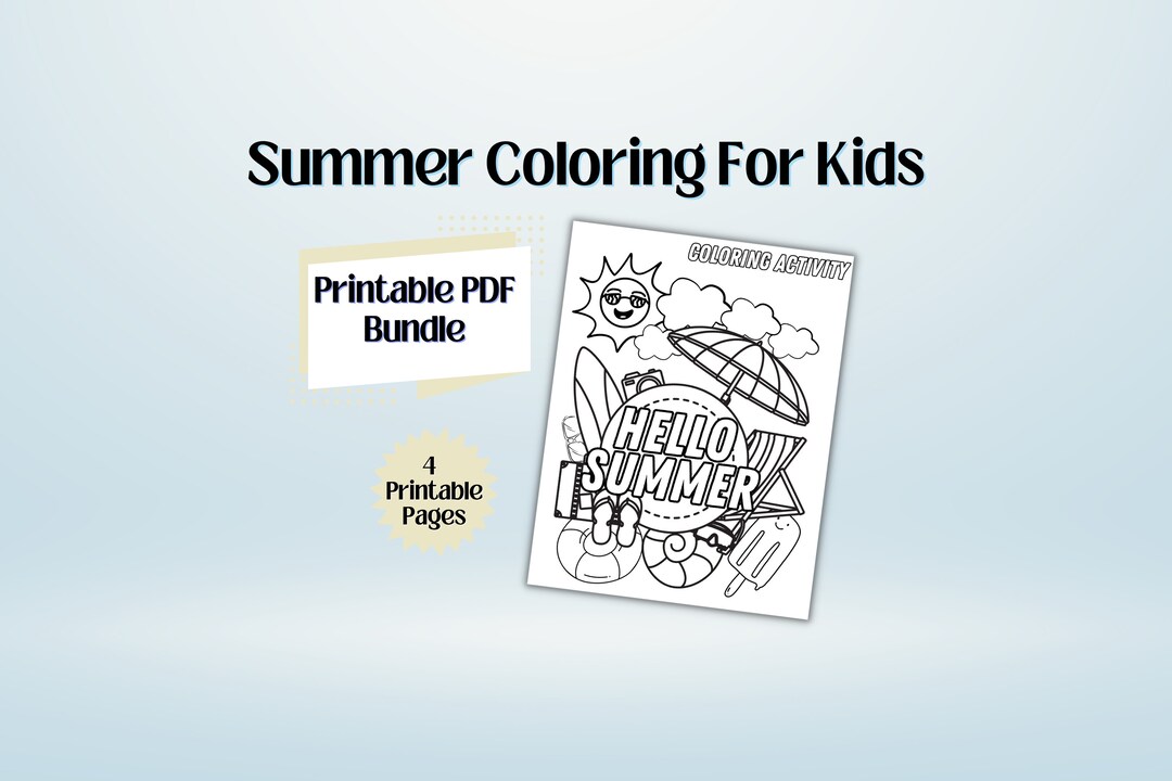 Summer Coloring Pages Printable | Printable Summer Coloring Pages ...