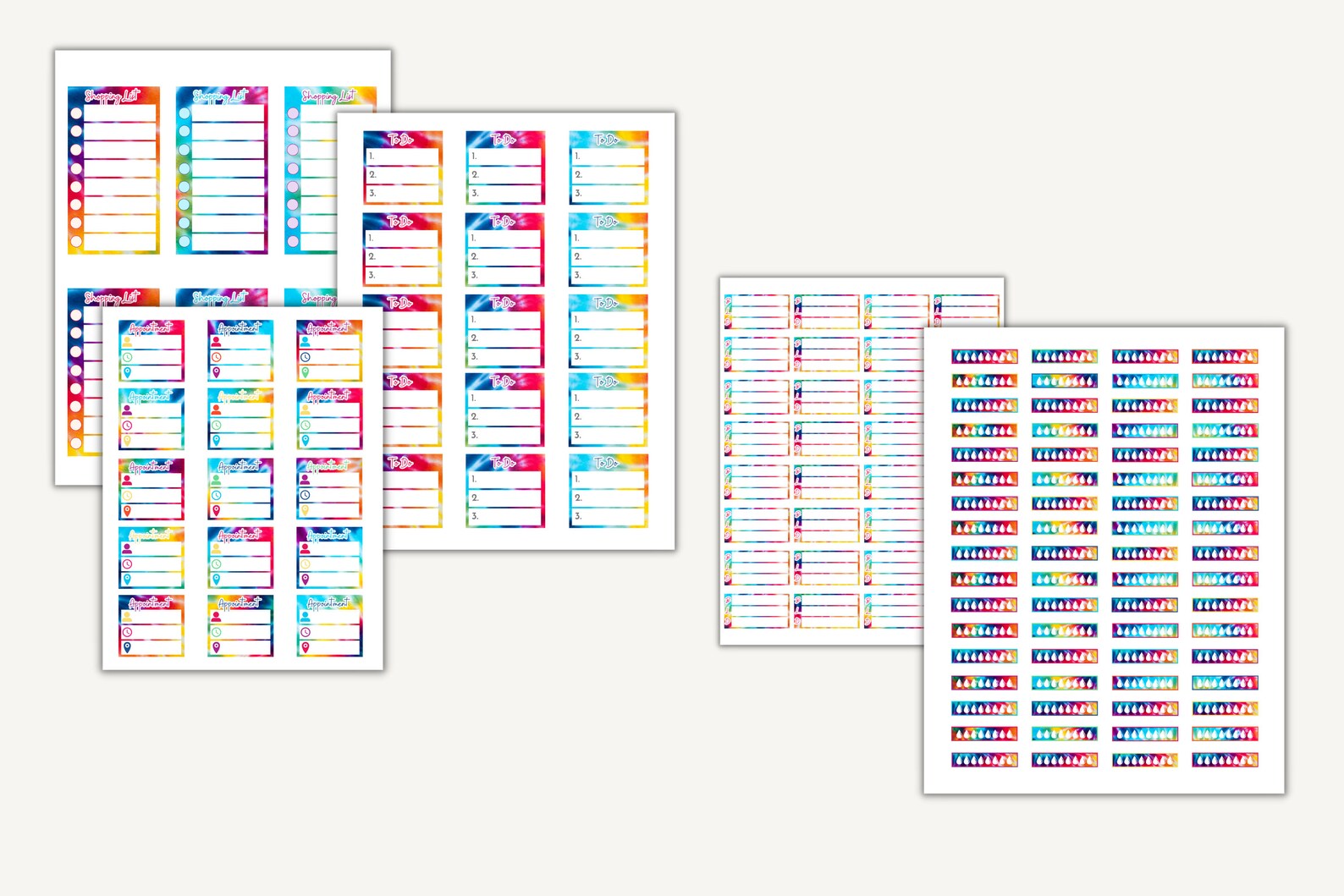 Printable Planner Sticker Sheet Printable Planner Stickers Bundle ...