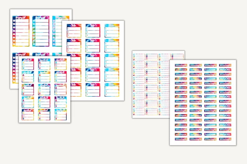 Printable Planner Sticker Sheet Printable Planner Stickers Bundle ...