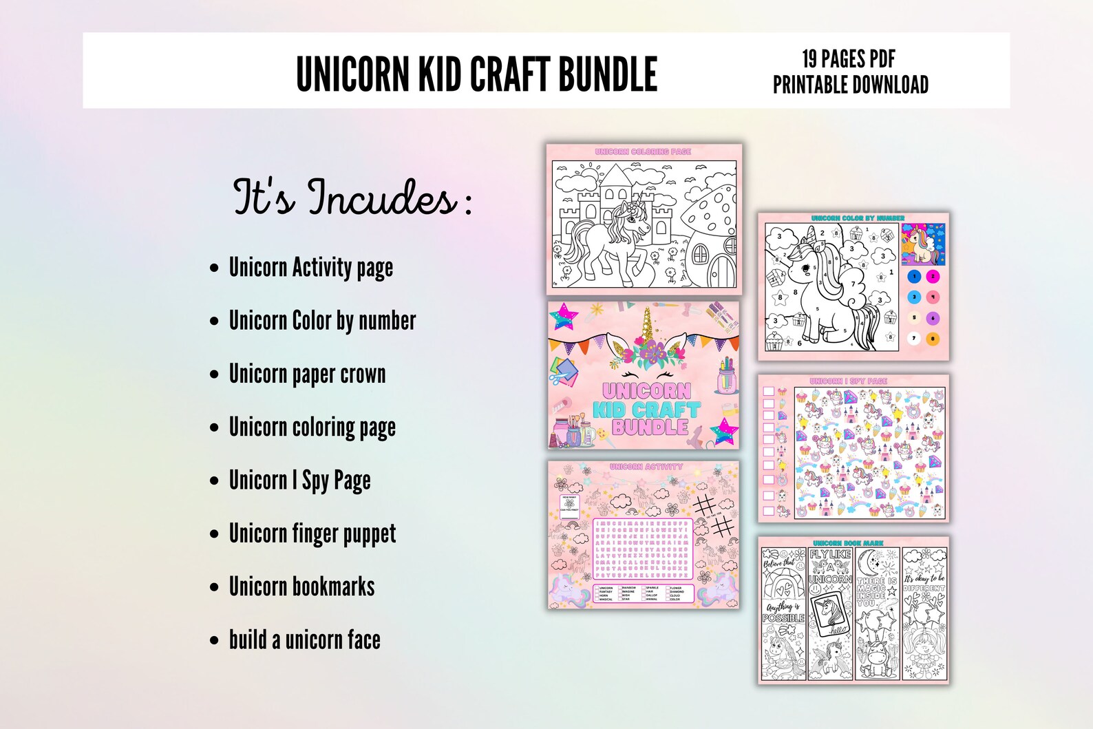 Printable Coloring Pages of Unicorns | Unicorn Printable | Unicorn ...