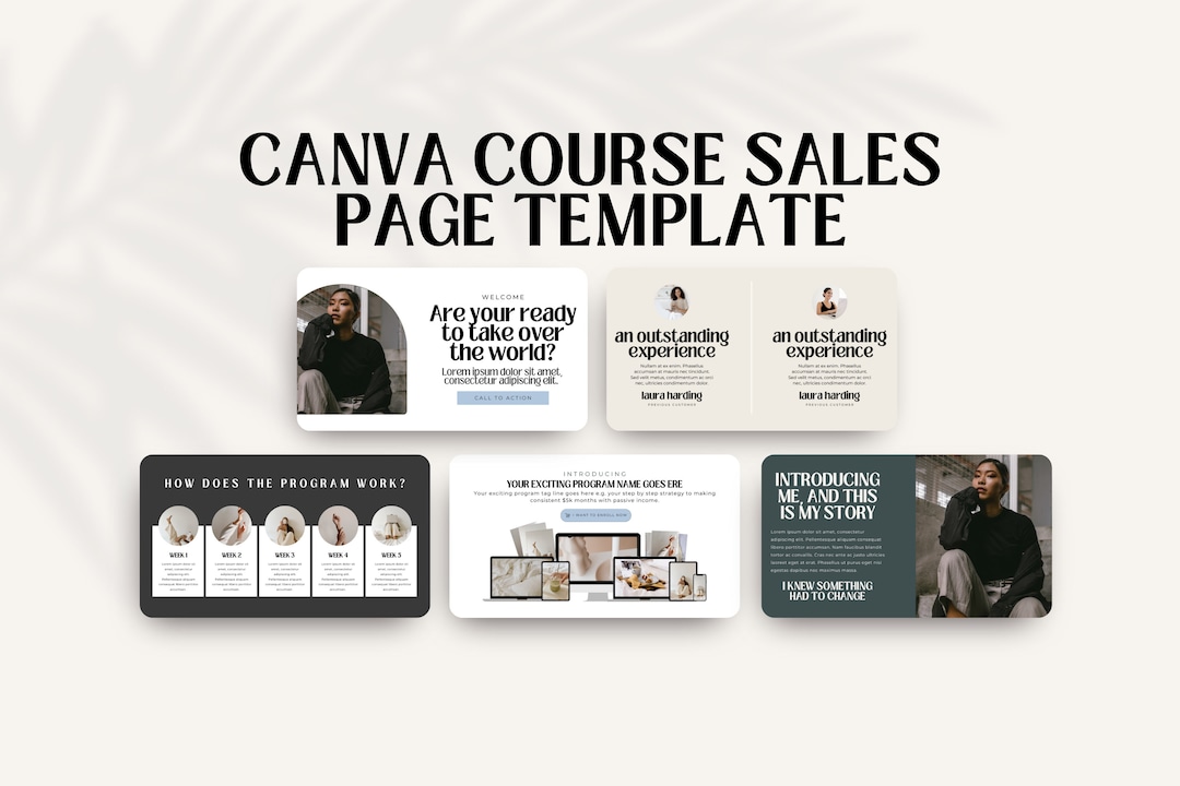 Sales Page Template Canva | Sales Page Canva | Canva Sales Page ...