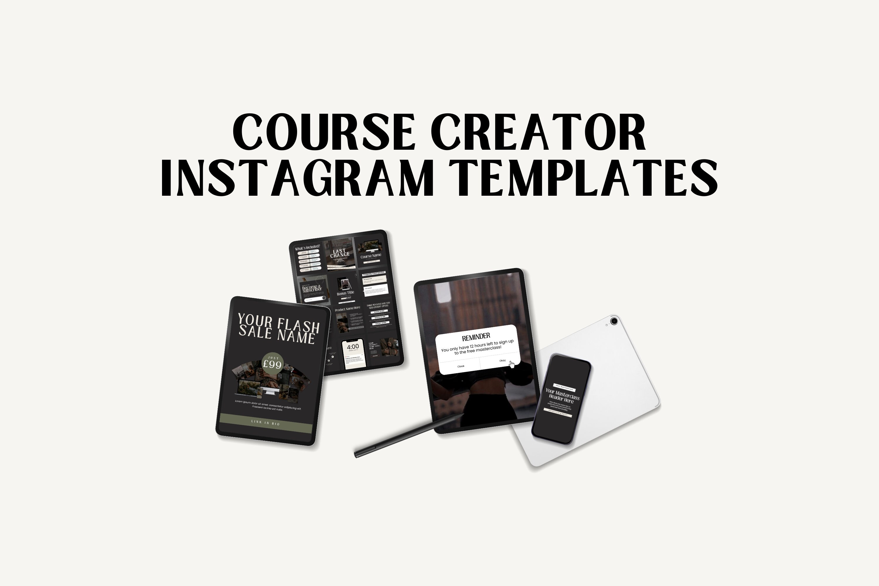 Course Templates Canva Online Course Content Template - Etsy