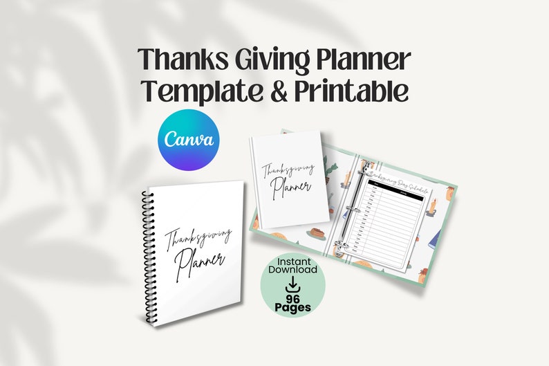 Thanks Giving Planner Printable Thanksgiving Planner - Etsy