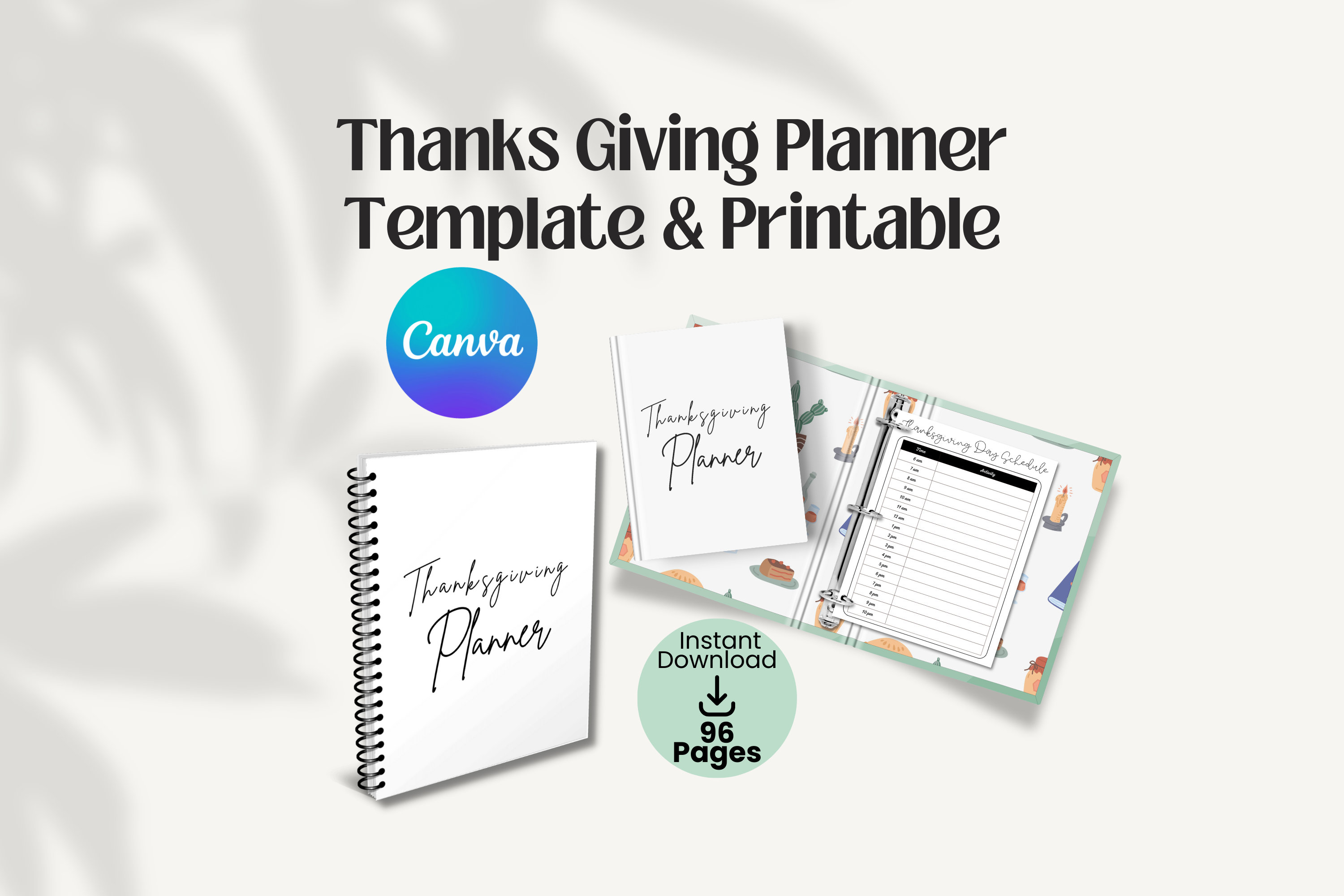 Thanks Giving Planner Printable Thanksgiving Planner Thanksgiving ...