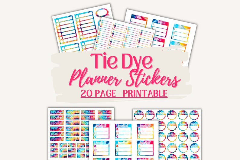 Printable Planner Sticker Sheet | Printable Planner Stickers Bundle ...