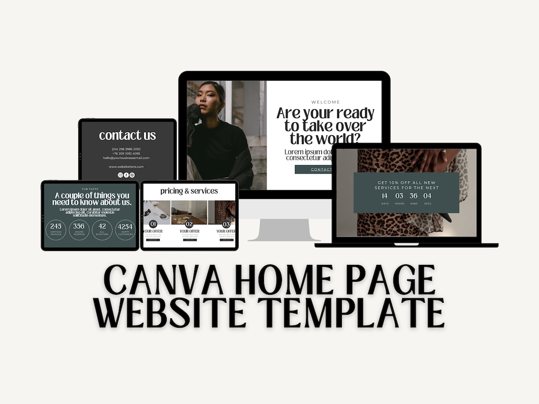 Canva Website Templates | Canva Website | Landing Page Template Canva ...