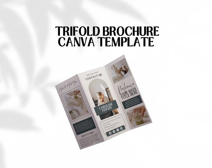 City Guide Vintage Trifold Brochure Template Travel Guide Template ...