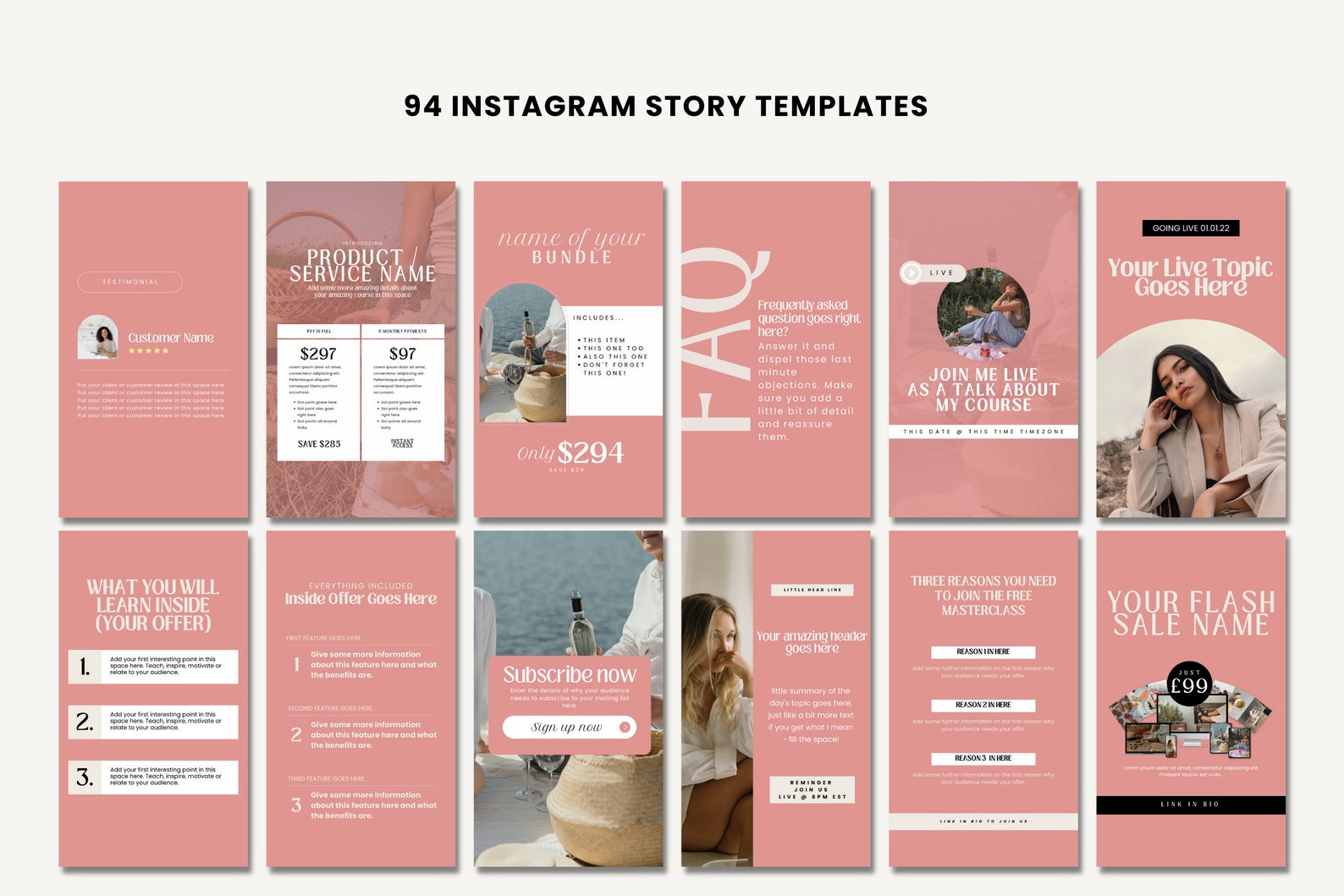 Course Templates Canva | Online Course Content Template | Canva ...