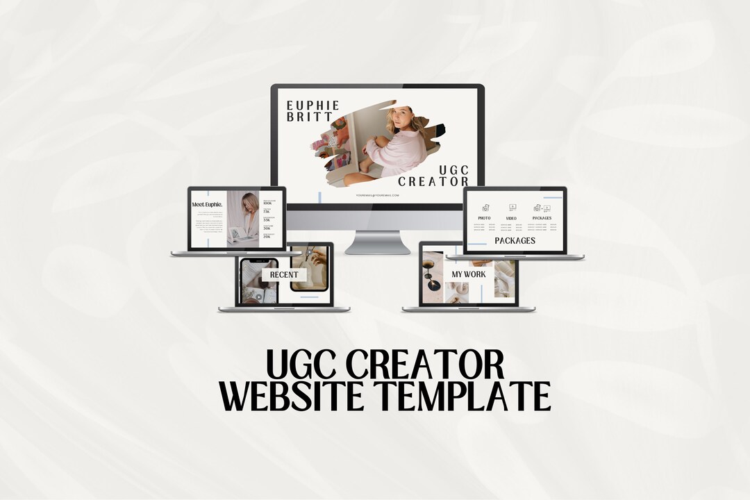 UGB Website | UGC Website Canva | UGC Website Template | Ugc Portfolio ...