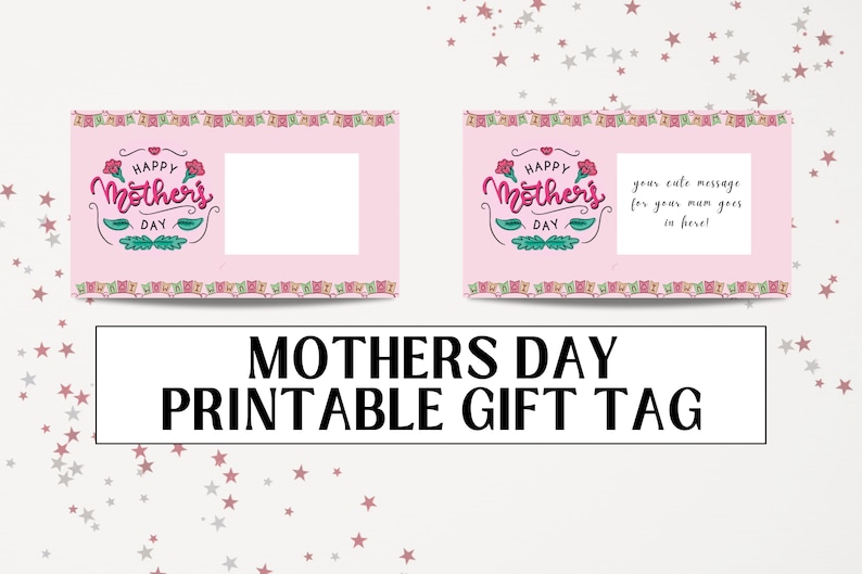 Happy Mothers Day Gift Tags Printable Mothers Day Gift Tag Happy ...