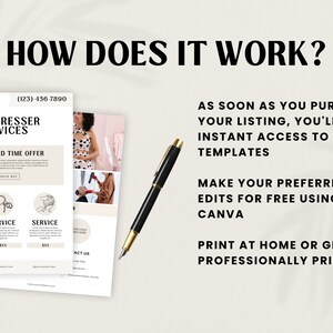 Hair Stylist Flyer | Hair Salon Flyer | Hair Flyer Bundle | Hair Flyers ...