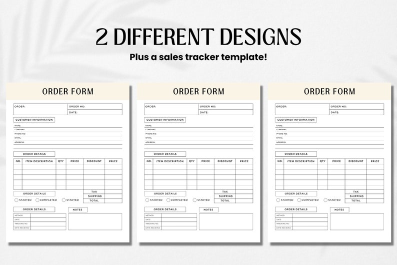 Order Form Template | Simple Order Form Template | Order Form Template ...