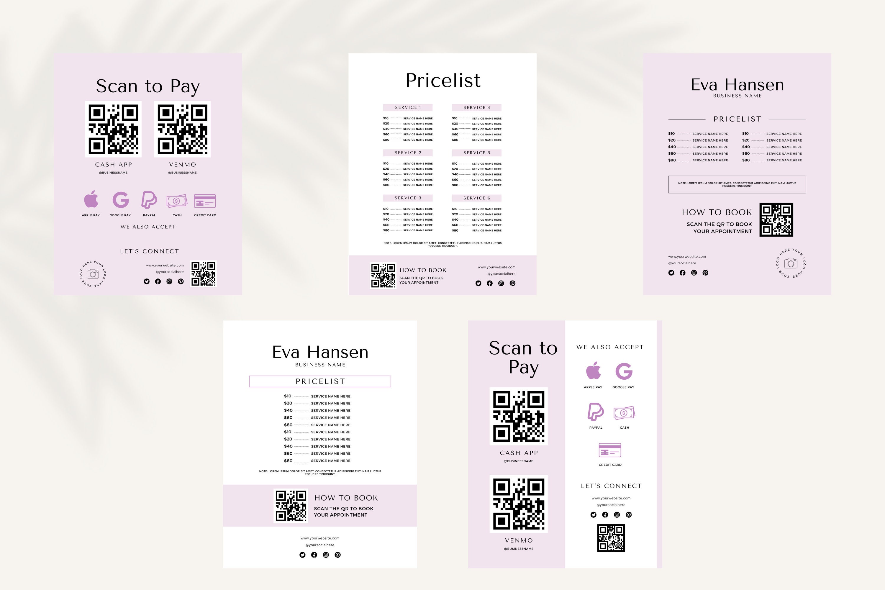 Scan to Pay Template | Scan to Pay Template Canva | Scan to Pay Canva ...
