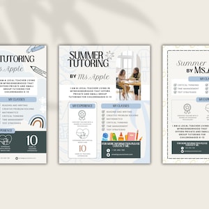 Tutoring Flyer Template | Tutoring Flyer | Tutoring Service | Summer ...