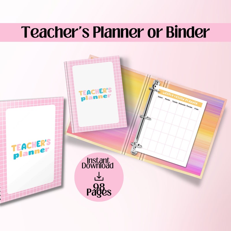 Lesson Plan Binder Covers - Etsy