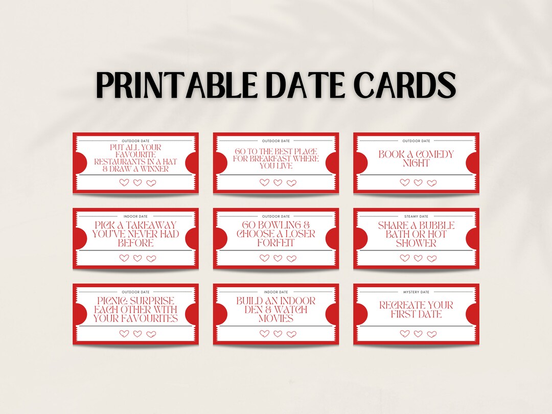 Date Night Card | Box of Date Night Cards | Date Night Cards | Year of ...