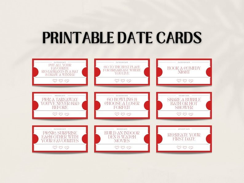 Date Night Card | Box of Date Night Cards | Date Night Cards | Year of ...