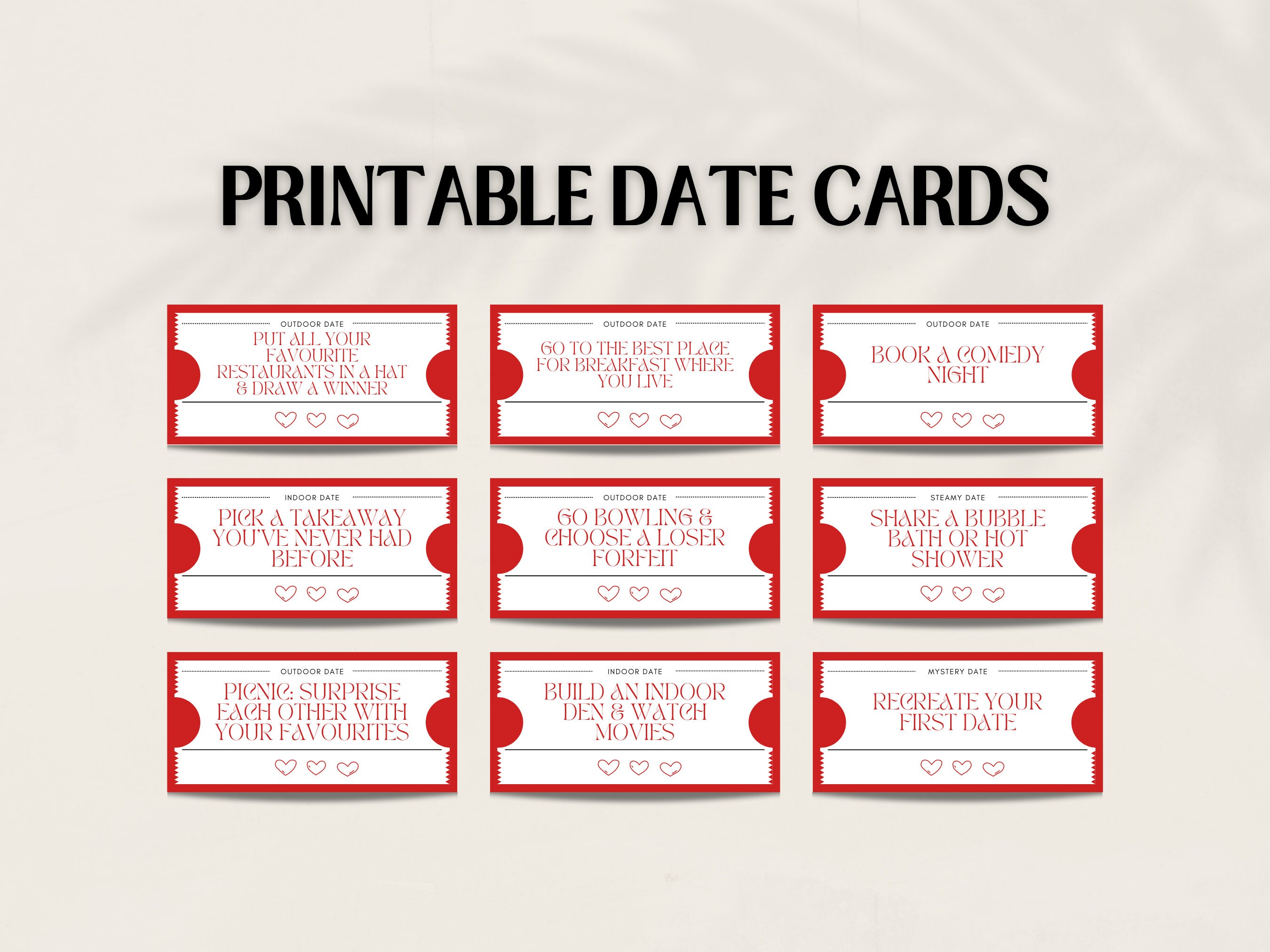 Date Night Card | Box of Date Night Cards | Date Night Cards | Year of ...
