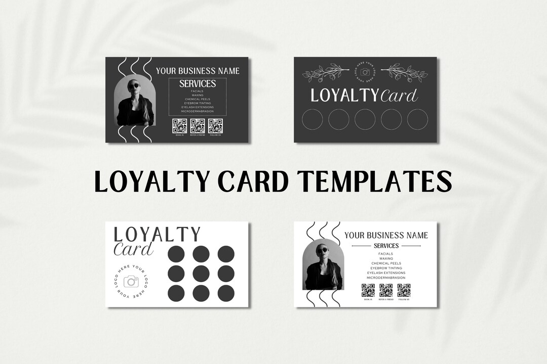 Loyalty Card Template Editable | Lash Loyalty Card Template | Beauty ...