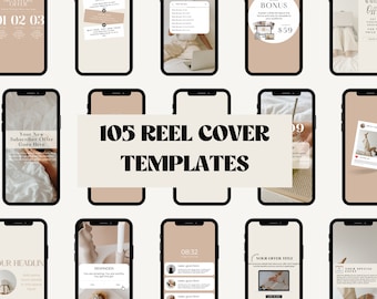 Reel Cover Canva Templates | Reel Covers Templates | Instagram Reels ...