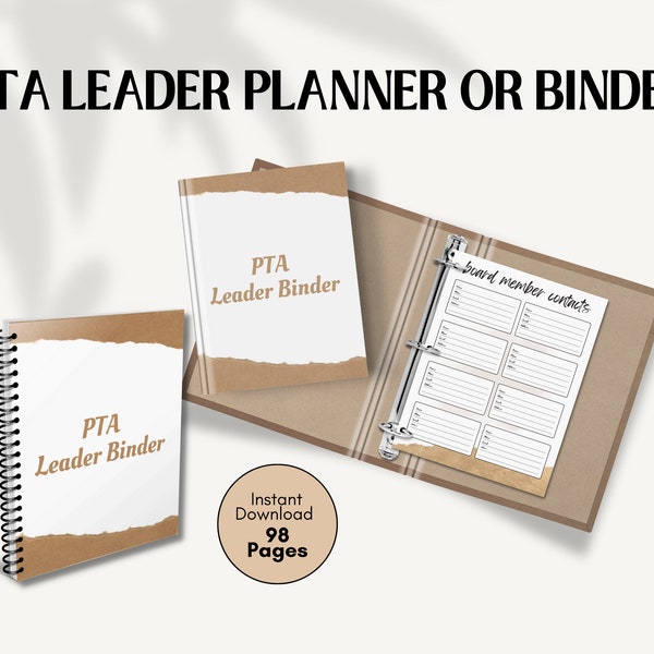 Pta President Binder - Etsy