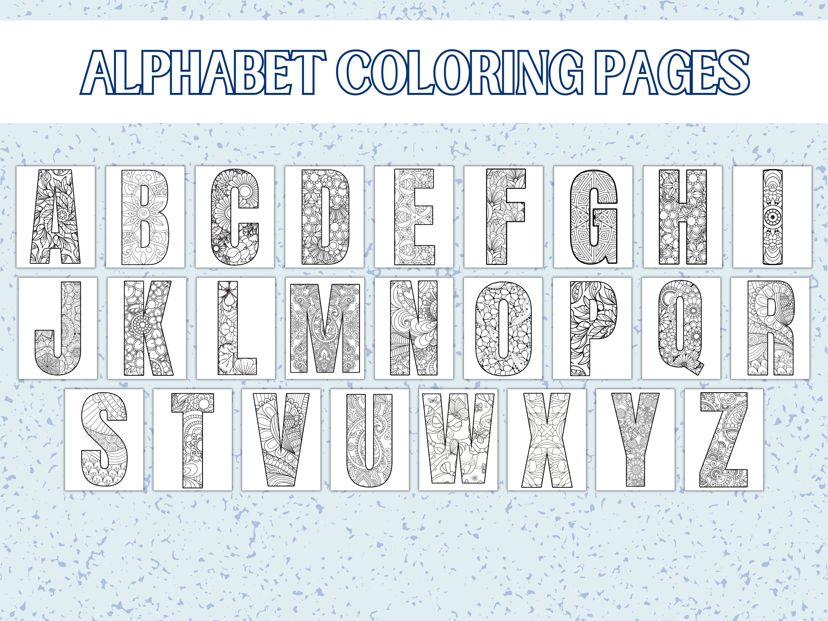 Alphabet Coloring Pages Alphabet Colour ABC Coloring Page Coloring ABC ...