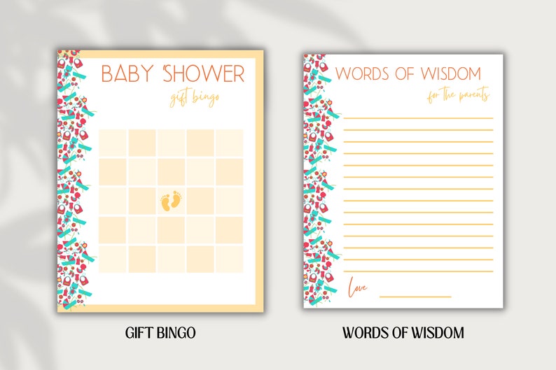 Editable Baby Shower Games Canva Baby Shower Game Baby Shower Bundle ...