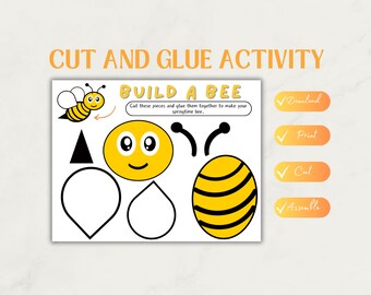 Cut and Glue | Preschool Worksheet | Preschool Activity | Cut and Paste ...